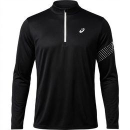 asics Icon LS 1/2 Zip Top Bekleidung Herren schwarz