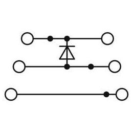 Phoenix Contact 3036043 Dreistockklemme 5.2 mm Zugfeder Grau 50 St.