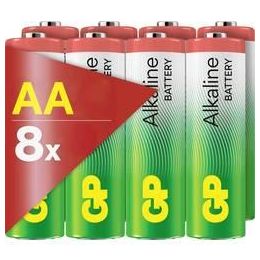 GP AA Batterie GP Alkaline 1,5V 8 St&uuml;ck Mignon (AA)-Batterie 1.5 V 8 St.