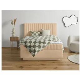 Boxbett HOMSY BY ANA JOHNSON "Moonio inkl. Bettkasten", beige, B:167cm L:214cm, Komplettbetten, erh&auml;ltlich in verschiedenen Breiten und H&auml;rtegraden