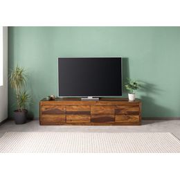TV-Board Sheesham 220x40x50 walnuss gewachst TORONTO #266