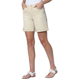 Heine Damen Shorts mit Riegel zum Krempeln sand Gr&ouml;&szlig;e 40