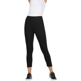 Heine Damen Leggings mit Gummizugbund schwarz Gr&ouml;&szlig;e 38