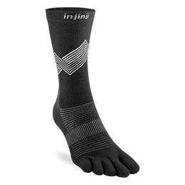 injinji Run Lightweight Crew Bekleidung Unisex schwarz M