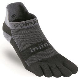 injinji Run Midweight No-Show Socks Bekleidung Unisex schwarz L