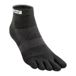 injinji Run Original Weight Mini Crew Bekleidung Unisex schwarz L