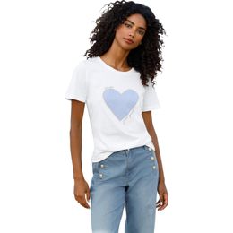 Heine Damen T-Shirt ecru Gr&ouml;&szlig;e 38