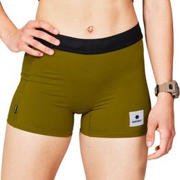 Saysky Flow+ Race Short Tights 4" Bekleidung Damen gr&uuml;n M