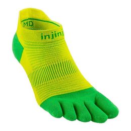 injinji Run Lightweight No-Show Bekleidung Unisex gr&uuml;n L