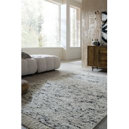 Teppich FLAIR RUGS "ELLSA WOOL", monochrom, B:140cm H:0mm L:200cm, Oberfl&auml;che: 100% Wolle. R&uuml;ckseite: 100% Wolle, Teppiche, Teppich