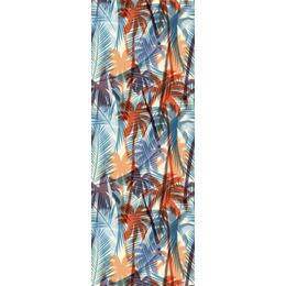 Vinyltapete queence "Palmen", bunt, B:0,9m L:2,5m, Vinyl, Tapeten, 90x250cm, selbstklebend, kinderleichte Anbringung,, Sticker