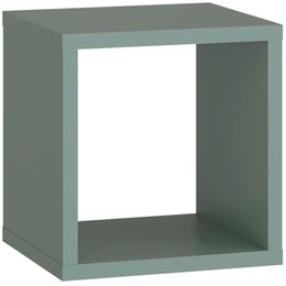 Regalw&uuml;rfel FORTE "Mauro", gr&uuml;n (salbei), B:38,2cm H:32,9cm T:32,9cm, Holzwerkstoff, Regale, Regalw&uuml;rfel, Regalw&uuml;rfel, B/H/T 38,2x38,3x32,9 cm, langlebige Beschichtung