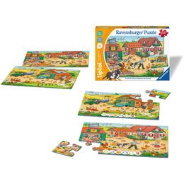 Puzzle Ravensburger "tiptoi Puzzle f&uuml;r kleine Entdecker: Bauernhof", bunt, Puzzles, Kinder, Pappe, Made in Europe