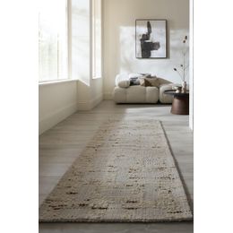 Teppich FLAIR RUGS "ROVA WOOL BLEND", nat&uuml;rlich, B:80cm H:0mm L:230cm, Oberfl&auml;che: 65% Wolle, 35% Baumwolle. R&uuml;ckseite: 100% Baumwolle, Teppiche, Teppich
