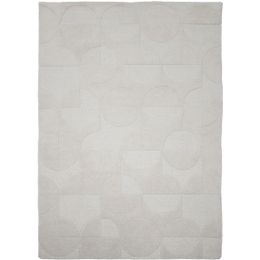 Teppich FLAIR RUGS "GIGI", ivor, B:200cm H:8mm L:290cm, Wolle, Teppiche, Teppich, aus 100% Wolle, geometrisches Design, fu&szlig;bodenheizungsgeeignet