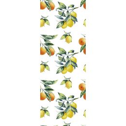 Vinyltapete queence "Iocea", gelb, B:0,9m L:2,5m, Vinyl, Tapeten, 90x250cm, selbstklebend, kinderleichte Anbringung,, Sticker