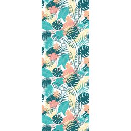 Vinyltapete queence "Islay", bunt, B:0,9m L:2,5m, Vinyl, Tapeten, 90x250cm, selbstklebend, kinderleichte Anbringung,, Sticker