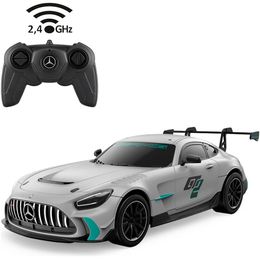 RC-Auto Jamara "Mercedes-AMG GT2 grau 2,4GHz", grau, Fernlenkfahrzeuge, KinderB:8,7cm H:5,9cm T:19,5cm, Kunststoff, Ma&szlig;stab 1:24, B:8,7cm H:5,9cm T:19,5cm