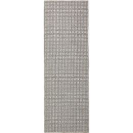 Teppich FLAIR RUGS "SPECKLE WASHABLE", beige (grau), B:78cm H:9mm L:300cm, Oberfl&auml;che: 100% Polyester. R&uuml;ckseite: 38% Jute, 27% Baumwolle, 14% Polyester, 11% Synthetik, 10% sonstige Fasern, Teppiche, Teppich