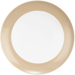 Suppenteller Seltmann Weiden "Liberty Pure Colors", dusty beige, H:4,2cm &Oslash;:23,6cm, Porzellan, Speiseteller, tiefer Teller, Pastateller