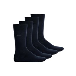 Kurzsocken BOSS "Socken 2P RS Uni CC 10260369 01 4er Pack", Herren, Gr. 43-46, blau (marine), Obermaterial: 82% Baumwolle CO. 16% Polyamid PA. 2% Elasthan EL., Socken