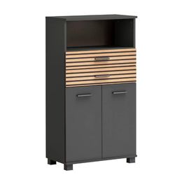 Pharao24.de Midischrank Seitenschrank in modernem Design mit einem offenen Fach