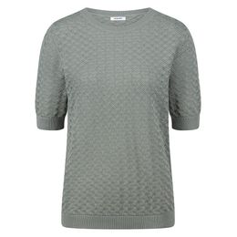 Peter Hahn - Rundhals-Pullover, gr&uuml;n, Gr. 42 / M - Baumwolle