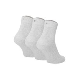 Kurzsocken Tamaris "Socken Comfort Cotton Socks 3-Pack 3er Pack", Damen, Gr. 35-38, grau, Obermaterial: 80% Baumwolle CO. 18% Polyamid PA. 2% Elasthan EL., Socken