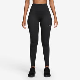 Trainingstights Nike "W NK DF ONE HR TIGHT USEAM", Damen, Gr. L, N-Gr, schwarz, wei&szlig;, Obermaterial: 80% Polyester, 20% Elasthan, Hosen, f&uuml;r Fitness, sportlicher Stil, schnell trocknendes Material