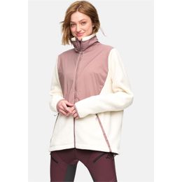 Outdoorjacke KARI TRAA "R&oslash;the", Damen, Gr. M, grau (taupe), 100% Polyester, mehrfarbig, normal, hoch geschlossener Ausschnitt, Jacken Outdoorjacke, mit windbest&auml;ndigem Material