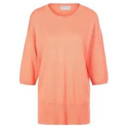 Rundhals-Pullover aus Kaschmir und Seide include orange, 46