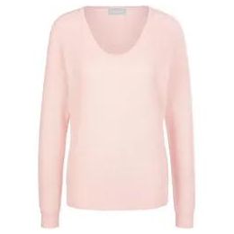 Rundhals-Pullover aus Seide und Kaschmir include orange, 42