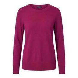 Rundhals-Pullover 1/1-Raglanarm und Kaschmir Basler pink, 40