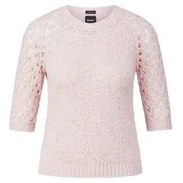 Rundhals-Pullover Fanuka BOSS ros&eacute;, 40