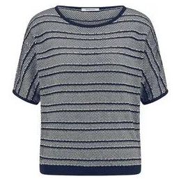Rundhals-Pullover Peter Hahn blau, 44