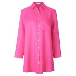 Long-Bluse aus 100% Leinen Peter Hahn pink, 50