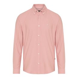 Businesshemd BOSS "ROAN", Herren, Gr. L, N-Gr, light, pastel pink686, Web, Obermaterial: 100% Baumwolle, unifarben, slim fit h&uuml;ftbedeckend, 1-Knopf-Manschette mit Schlitz, Hemden, Langarm, Button-Down-Kragen, slim fit