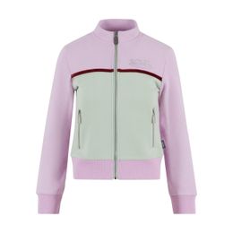 Allwetterjacke Von Dutch "Von Dutch MONROE SWEATS", Damen, Gr. XS, lila, 86% Baumwolle, 14% Polyester, mehrfarbig, normal, amerikanischer Ausschnitt, Jacken