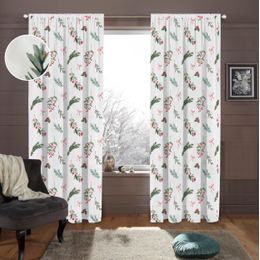 Gardine OTTO HOME "Joy" Gr. 3, rot, B:135cm H:225cm, Polyester, Gardinen, Gardine