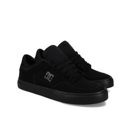 Sneaker DC Shoes "Onyx", Herren, Gr. 10 (43), schwarz, schwarz, schwarz, Obermaterial:58, 5% Leder, 32, 7% Synthetik, 8, 8% Microfaser;, Schuhe Sneaker
