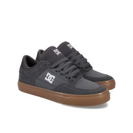 Sneaker DC Shoes "Onyx", Herren, Gr. 10 (43), grau, gum, Obermaterial:58, 5% Leder, 32, 7% Synthetik, 8, 8% Microfaser;, Schuhe Sneaker