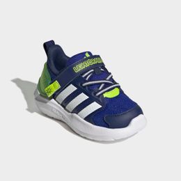Sneaker adidas Sportswear "LIGHTORAMA KIDS", M&auml;dchen, Gr. 22, lucid blau, ftwr wei&szlig;, solar slime, Synthetik, Textil, Schuhe Sneaker, mit Blinkfunktion