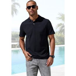 Poloshirt John Devin, Herren, Gr. L (52/54), schwarz, Piqu&eacute;, Obermaterial: 100% Baumwolle, regular fit normal, Rundhals, abgesteppte Kante, Shirts, mit dezenter, hochwertiger Logostickerei