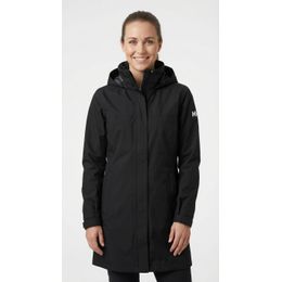 Regenmantel Helly Hansen "W ADEN LONG COAT", Damen, Gr. L, schwarz, Obermaterial: 100% Polyester. Futter: 100% Polyester, M&auml;ntel, mit wasserdichter Technologie, atmungsaktiv, winddicht
