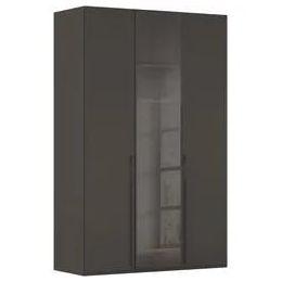 Dreht&uuml;renschrank Rauch "Schrank Garderobe SKAT SHINE Breiten 151/201/251/301cm, H&ouml;he 223/235cm", grau (graphit), B:151cm H:235cm T:63cm, Glas, Holzwerkstoff, Schr&auml;nke, Dreht&uuml;renschrank, edle Schrankfront mittig hochwertige Glasrahment&uuml;ren MADE IN GERMANY
