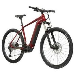 E-Bike KROSS "E-MTB Level Boost 2.0 29 Zoll rot - Shimano Mittelmotor" Gr. 41, rot (rot, schwarz), Elektrofahrr&auml;der, Herren, 41cm, 29 Zoll (73,66cm), SHIMANO 36 V/250 W, Mittelmotor DU-E8000