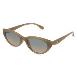 Coach HC8456D CDP42 | Damen-Sonnenbrille | Fassung: Vollrand, Quadratisch, Kunststoff, Beige | Glasfarbe: Gr&uuml;n Verlaufend