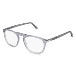 Persol PO3391V Brille Unisex | Fassung: Vollrand, Quadratisch, Grau Transparent