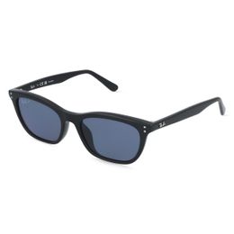 Ray-Ban RB4474D | Unisex-Sonnenbrille | Fassung: Vollrand, Geometrisch, Kunststoff, Schwarz | Glasfarbe: Blau