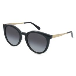 Michael Kors MK2274U TARIFA | Damen-Sonnenbrille | Fassung: Vollrand, Rund, Kunststoff, Schwarz | Glasfarbe: Grau Verlaufend